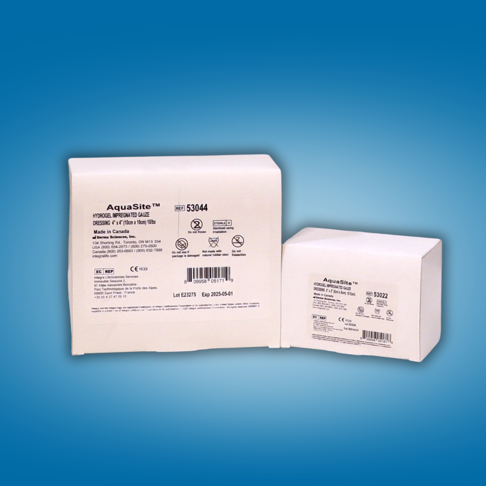 Aquasite Hydrogel Impregnated Gauze Wound Dressing